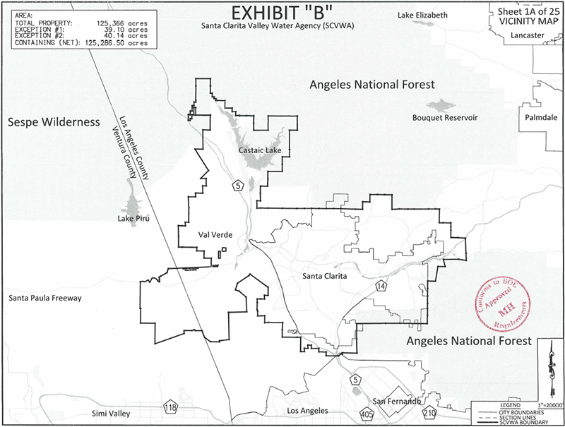 SCVHistory.com | SCV Water Agency | Geographical Service Area (Maps ...